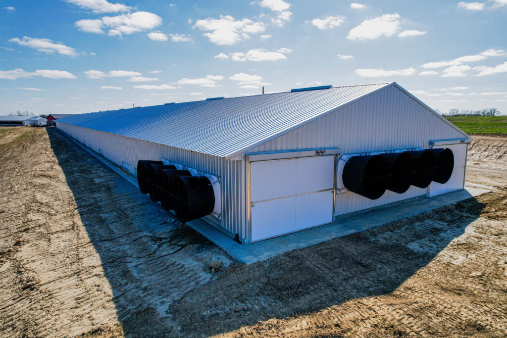 Commercial Free Range Layer House In Nelson, Missouri
